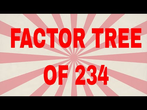 Factor tree of 234|Prime factor tree