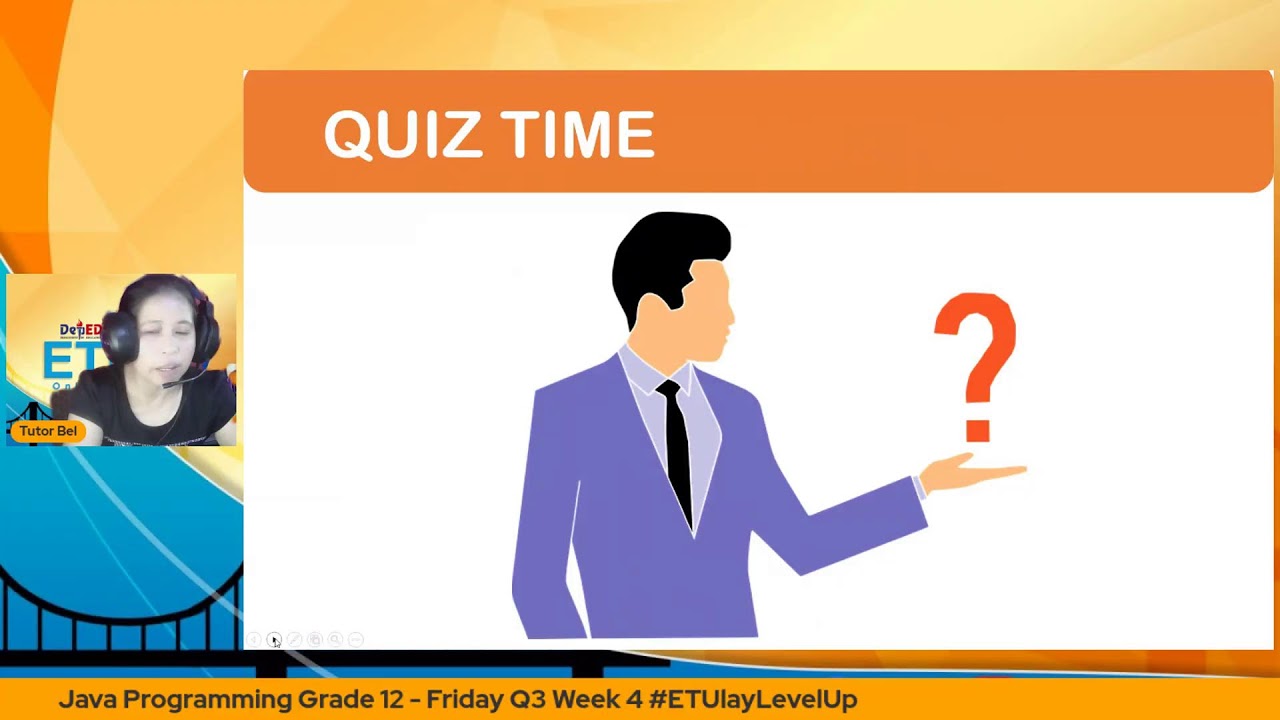 Java Programming Grade 12  - Friday Q3 Week 4 #ETUlayLevelUp