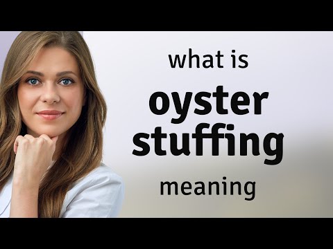 Oyster stuffing — what is OYSTER STUFFING meaning
