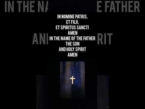 the sign of the cross in Latin #signofthecross #christianprayer #latin #christianity #religion