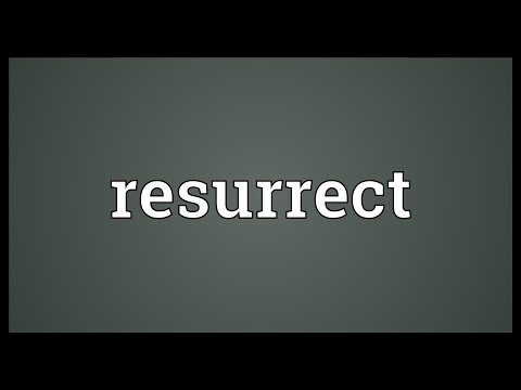 Resurrect Meaning