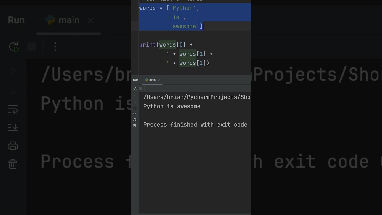 Python STRING Joining Secrets Revealed