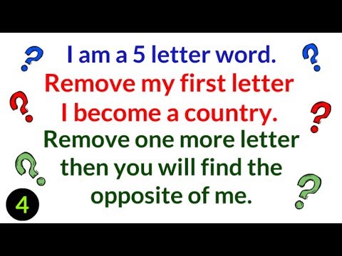 (Video # 4) I'm a 5 letter Word Riddle | Can You Solve This Riddle?