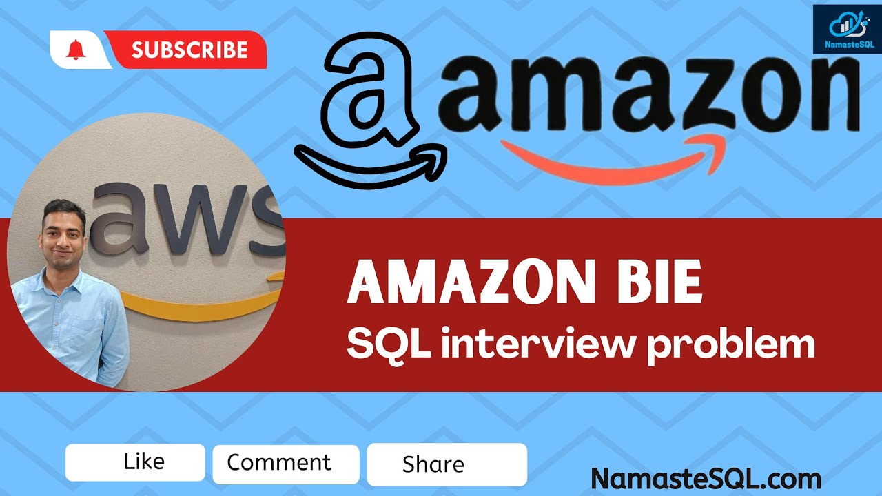 Tricky SQL Interview Problem Asked in Amazon