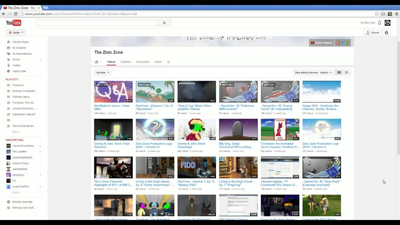 Youtube Layout 2014 Home-Channel