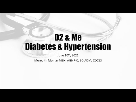 D2 & Me: Diabetes and Hypertension