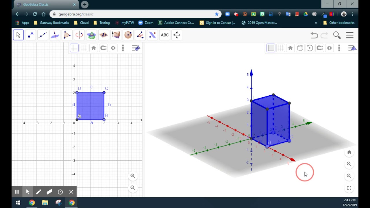 PLTW DM 2.1 - NET Tutorial in GeoGebra