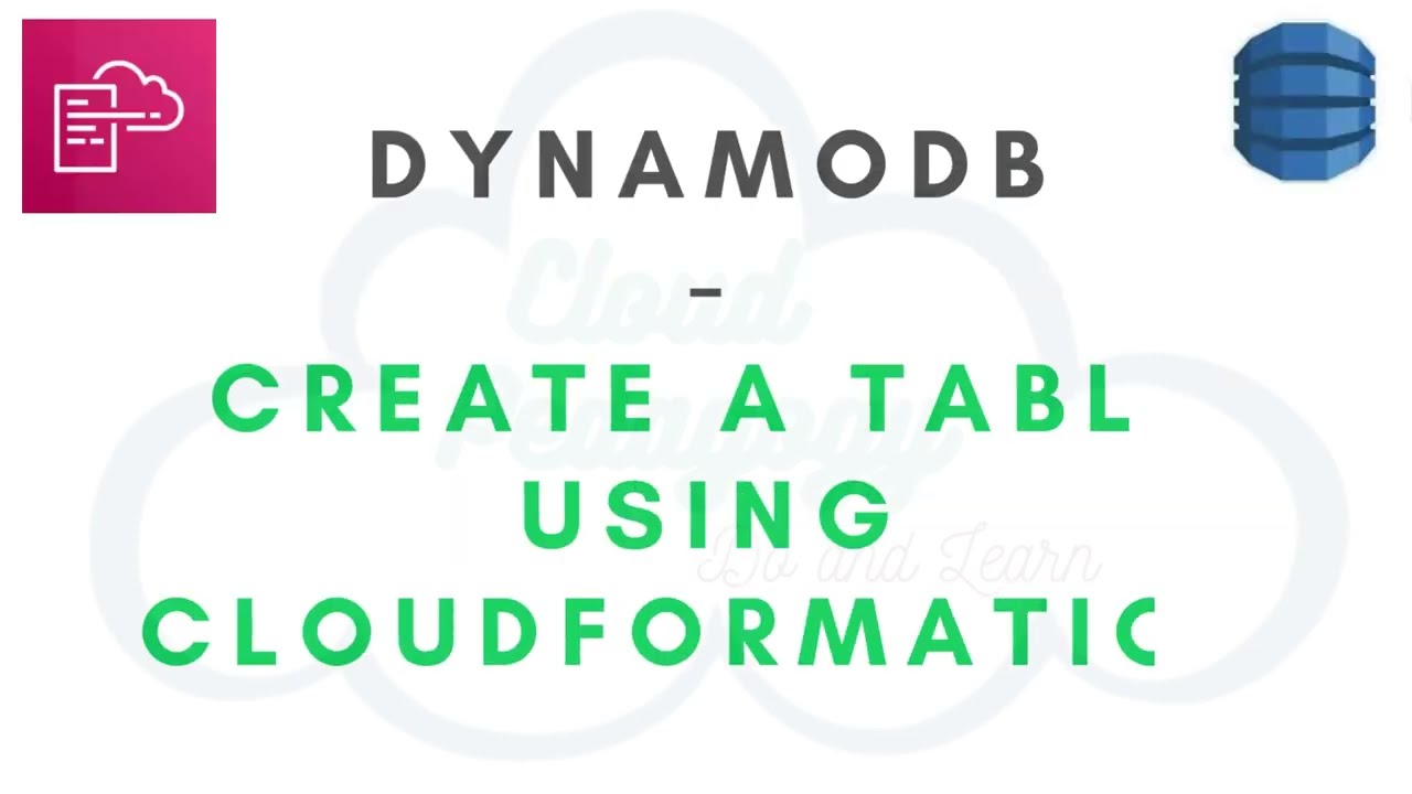 AWS - Database - Lab 2 - DynamoDB- Create a Table Using CloudFormation - by Cloud Pedagogy
