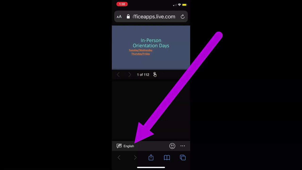 Access live PPT transcription/translation