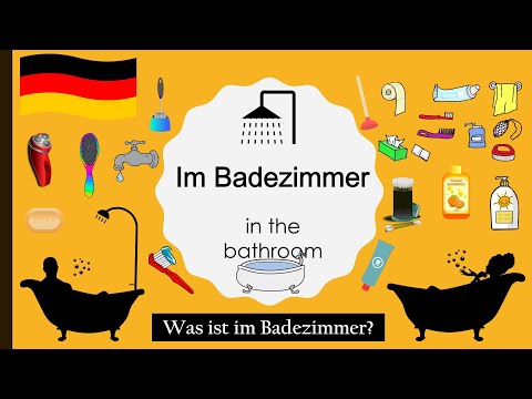Was ist im Badezimmer? | German Vocabulary A1-A2 | deutsche Vokabeln | In the bathroom