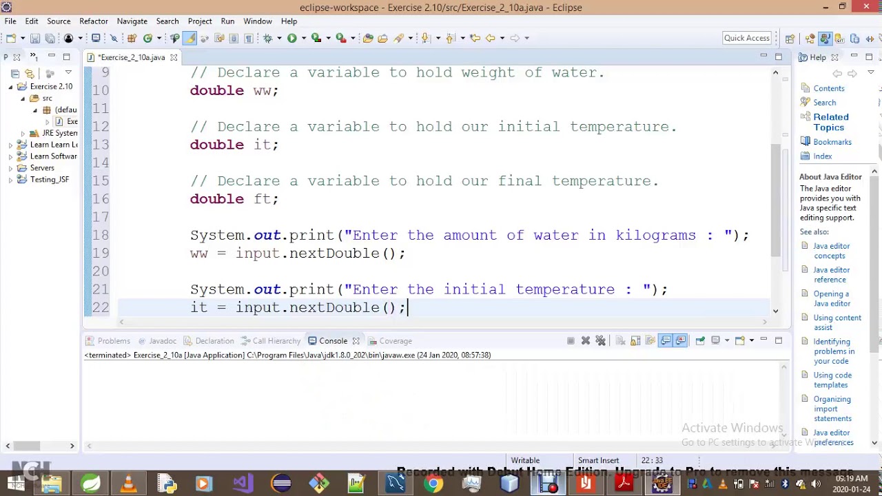 Introduction To Java Programming   Exercise 2 10a