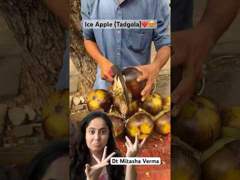 Kya bolte h apke yhn isko😍 |Benefits of ice apple (Tadgola)✅ #youtubeshorts #shortsfeed