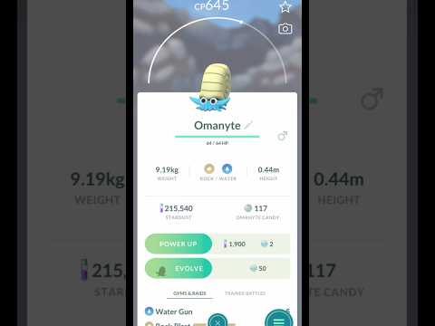 Identical stats omanyte