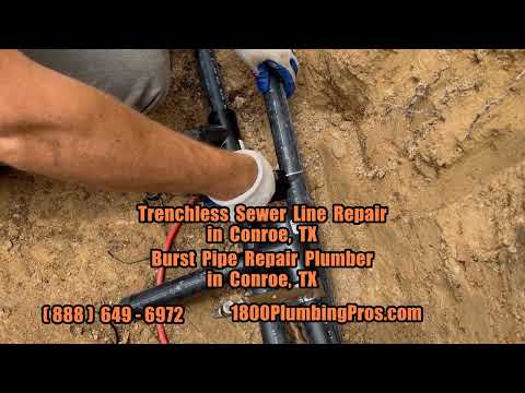 Trenchless Sewer Line Repair in Conroe, TX - Burst Pipe Repair Plumber