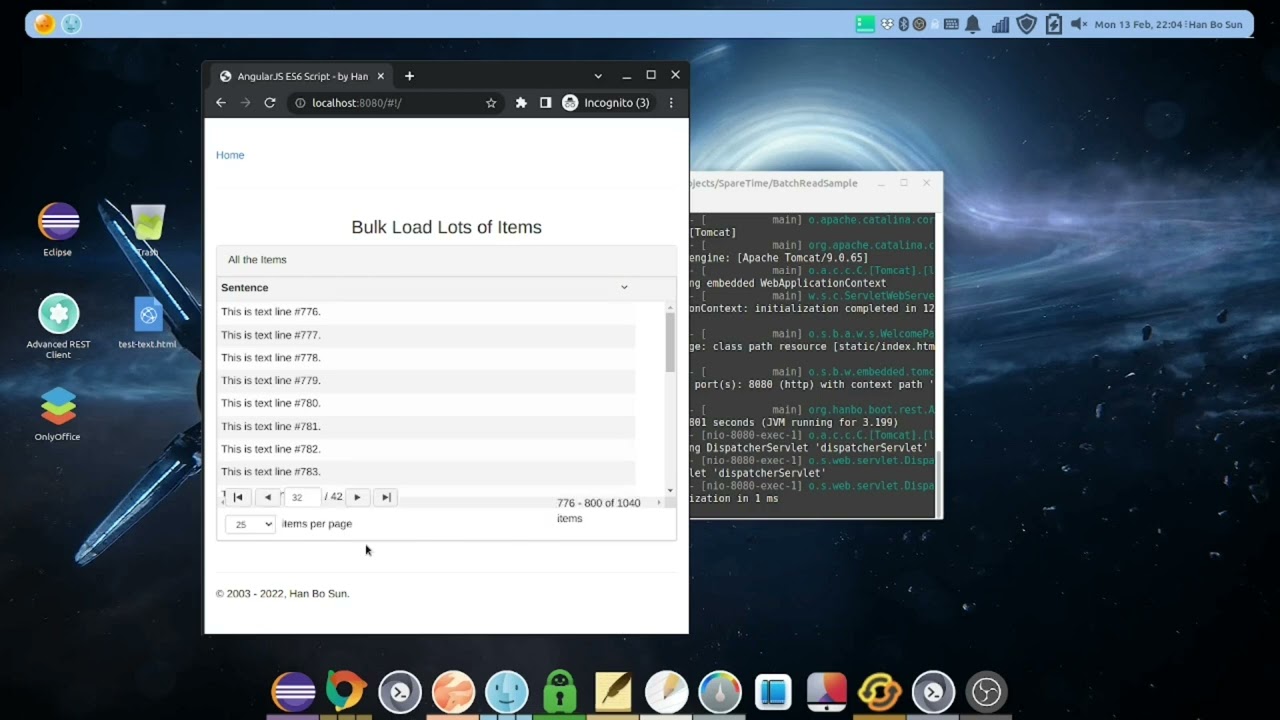Tutorial Demo   Batch Read Data Display with AngularJS