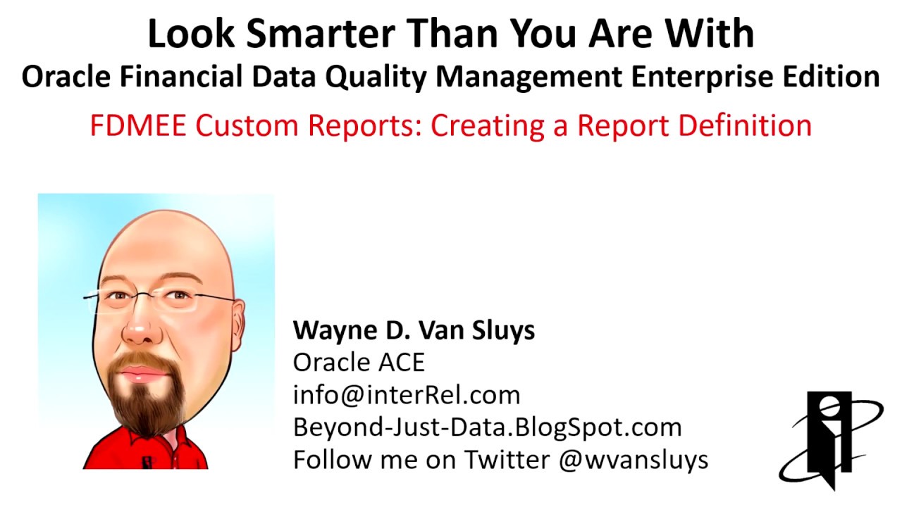 FDMEE Custom Reports: Creating a Report Definition