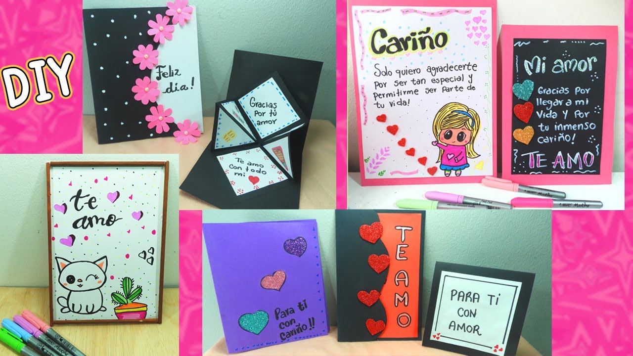 7 IDEAS DE TARJETAS PARA REGALAR ❤️ DIY Manualidades fáciles 😍
