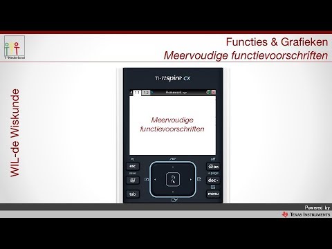 TI-Nspire CX Meervoudig functievoorschrift