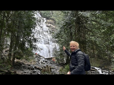 Traveler Finds Waterfall Next to the TransCanada Highway in British Columbia