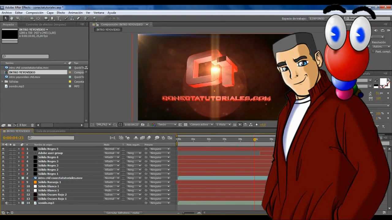 Tutorial Cinema4D // Crear una intro en 3d! (By: Ildefonso Segura)