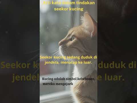 the meaning of the words in each cat's actions