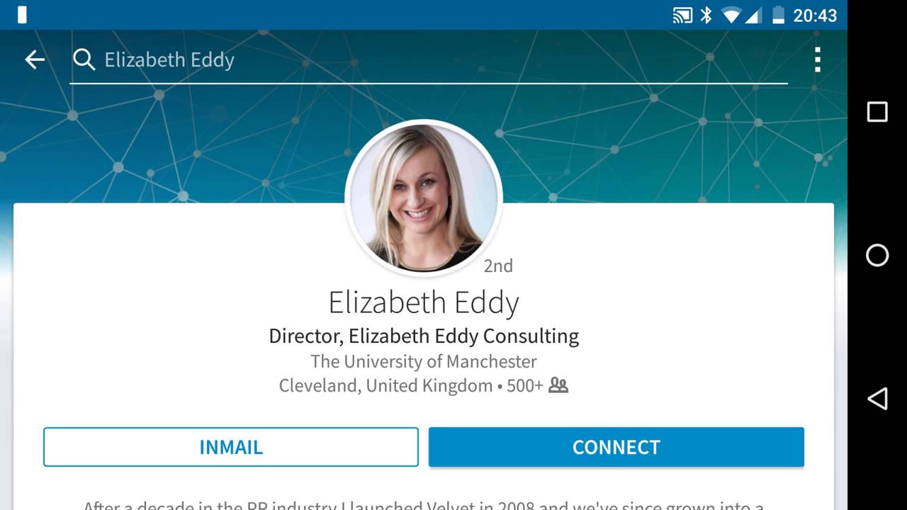 Send a personalised invite from the LinkedIn mobile app