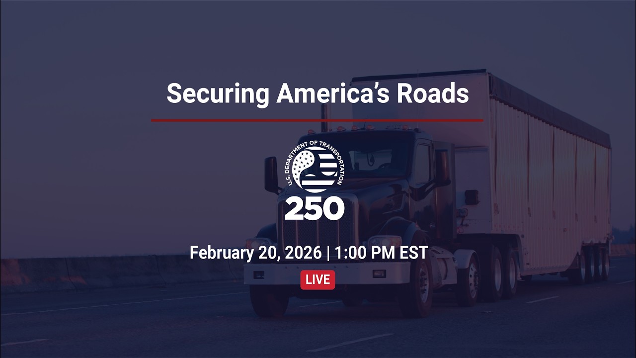 U.S. Transportation Secretary Sean P. Duffy Holds Press Conference on Securing America's Roads
