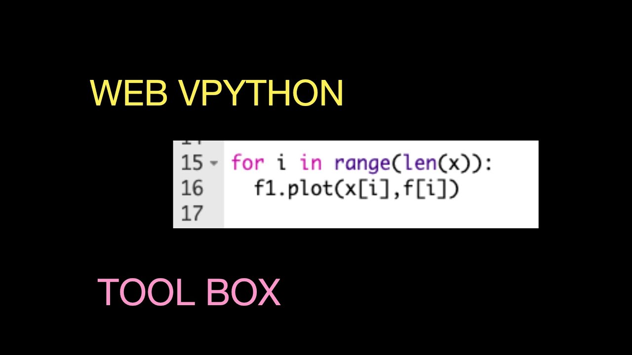 The Important Python Stuff for Physics--Web VPython