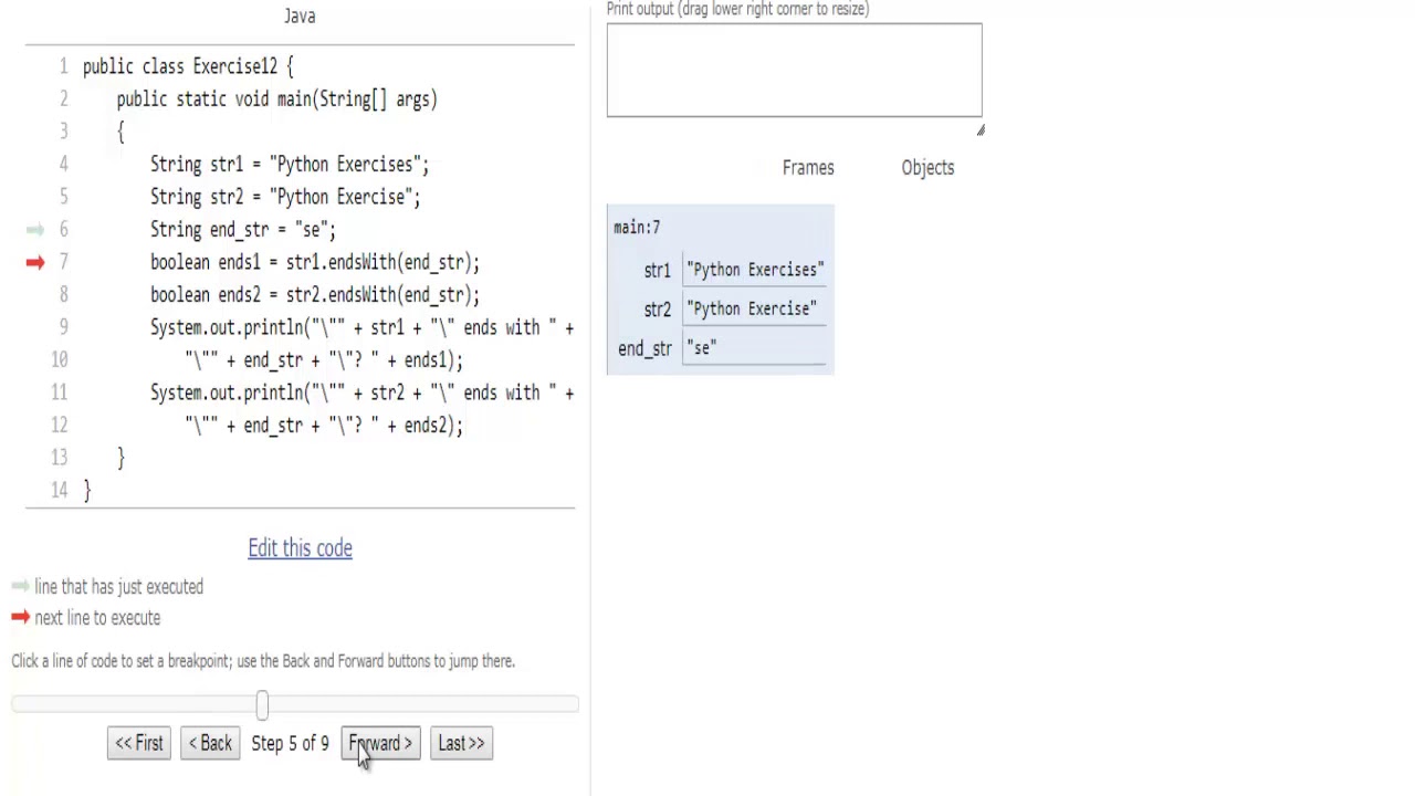 w3resource.com: Java String Exercise-12