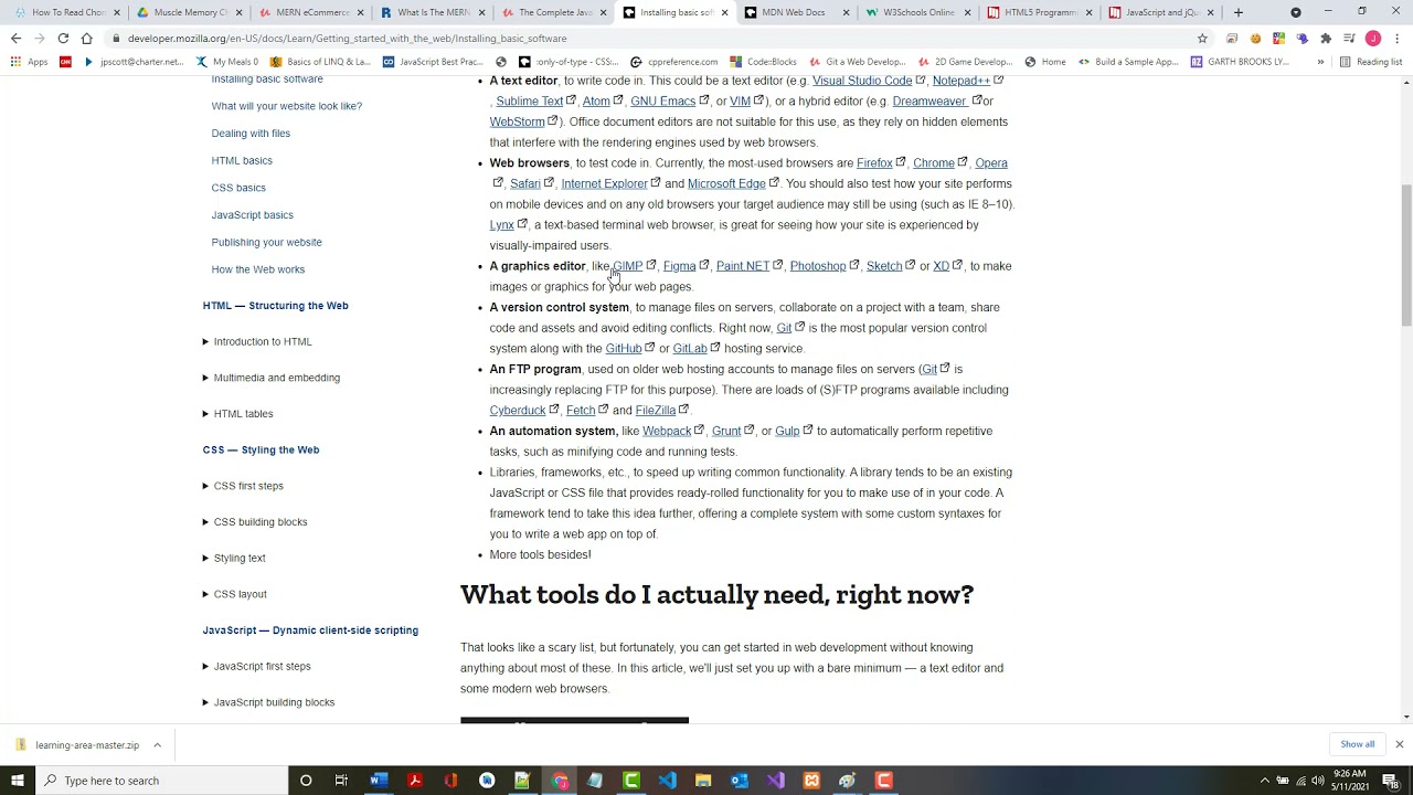 MDN Learn Web Development - Part01