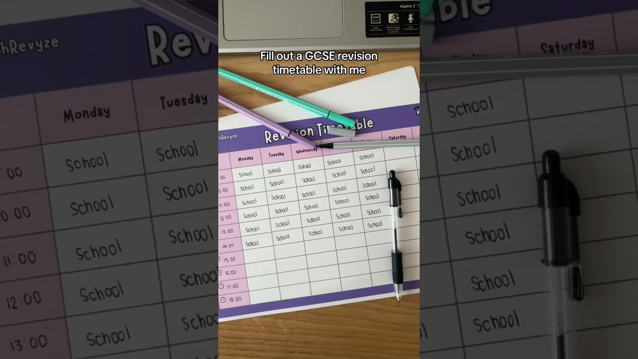 DM us for the template 💜 How to lay out a productive revision timetable for your GCSEs #year10