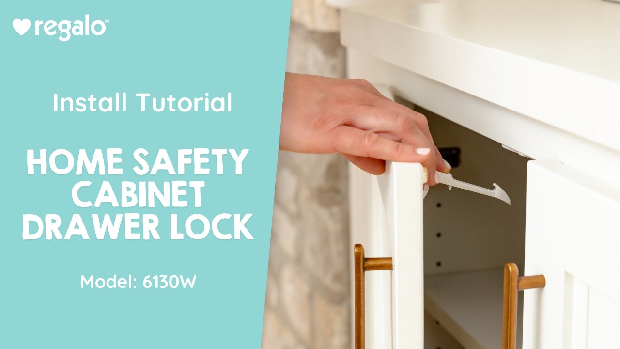Home Safety Cabinet Drawer Lock | Install Tutorial