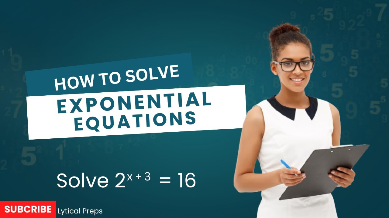 How to Solve Exponential Equations Step by Step | Algebra Tutorial #MathHelp