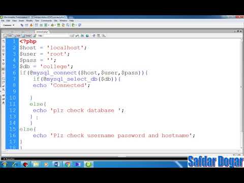 Learn Beginner PHP Tutorial 50 how to connect to database in php mysq part 2 - Mind Luster