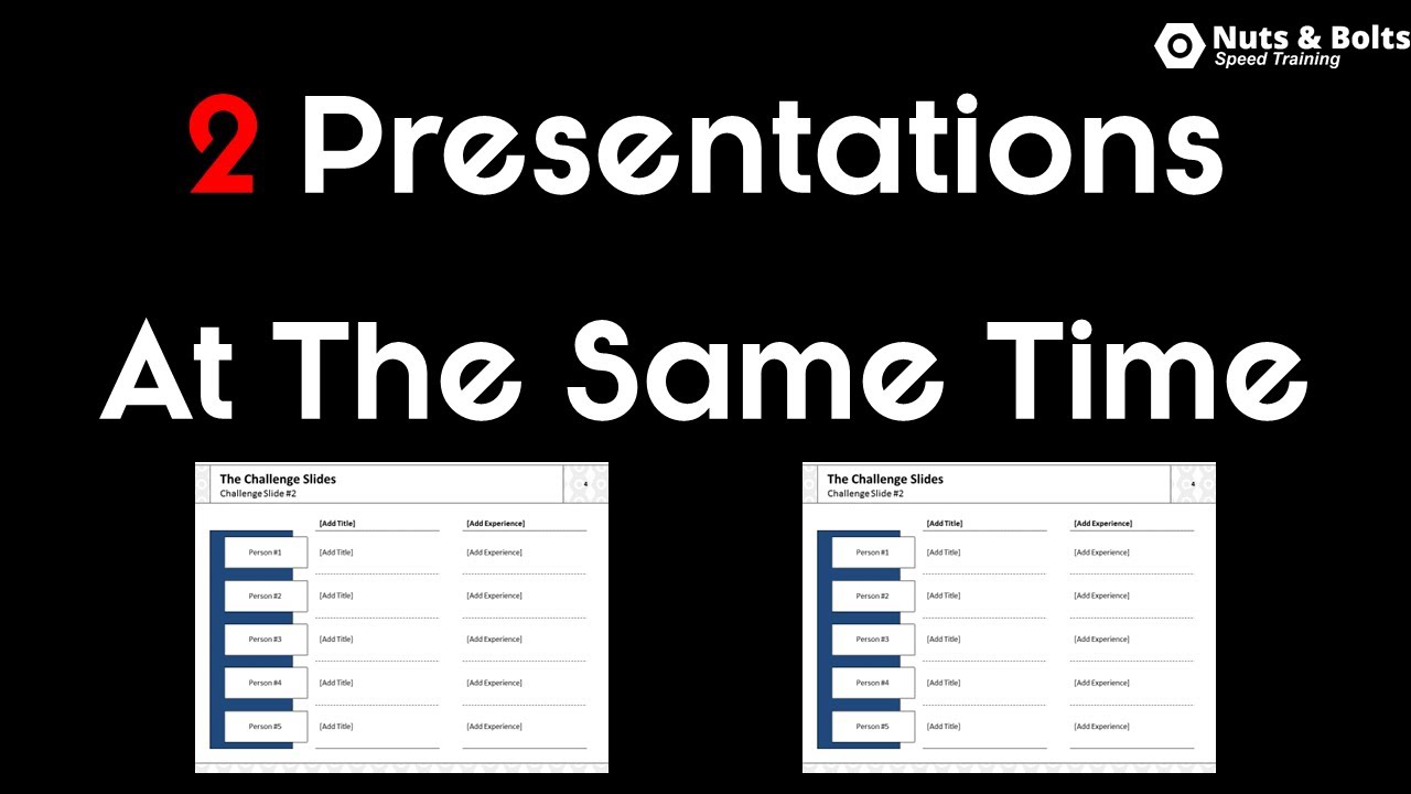 Showing 2 PowerPoint Presentations side-by-side