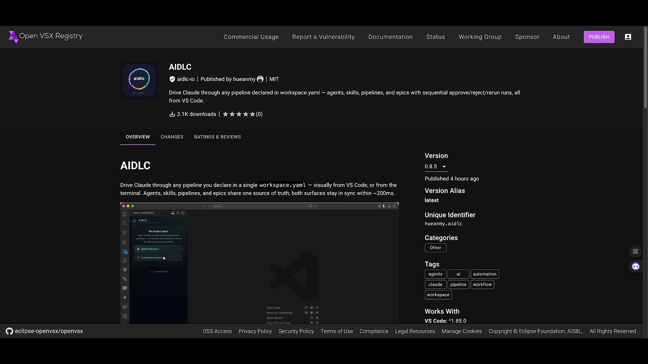 aidlc — AI-Driven SDLC Pipeline for VS Code