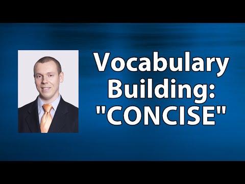 Vocabulary Building: Concise (Origin and Meaning)