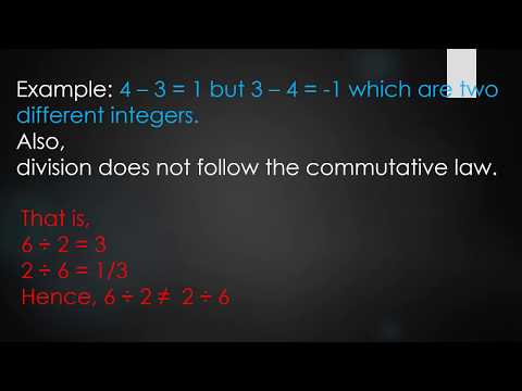 What is commutative Law | Commutative property in real numbers| True Academy