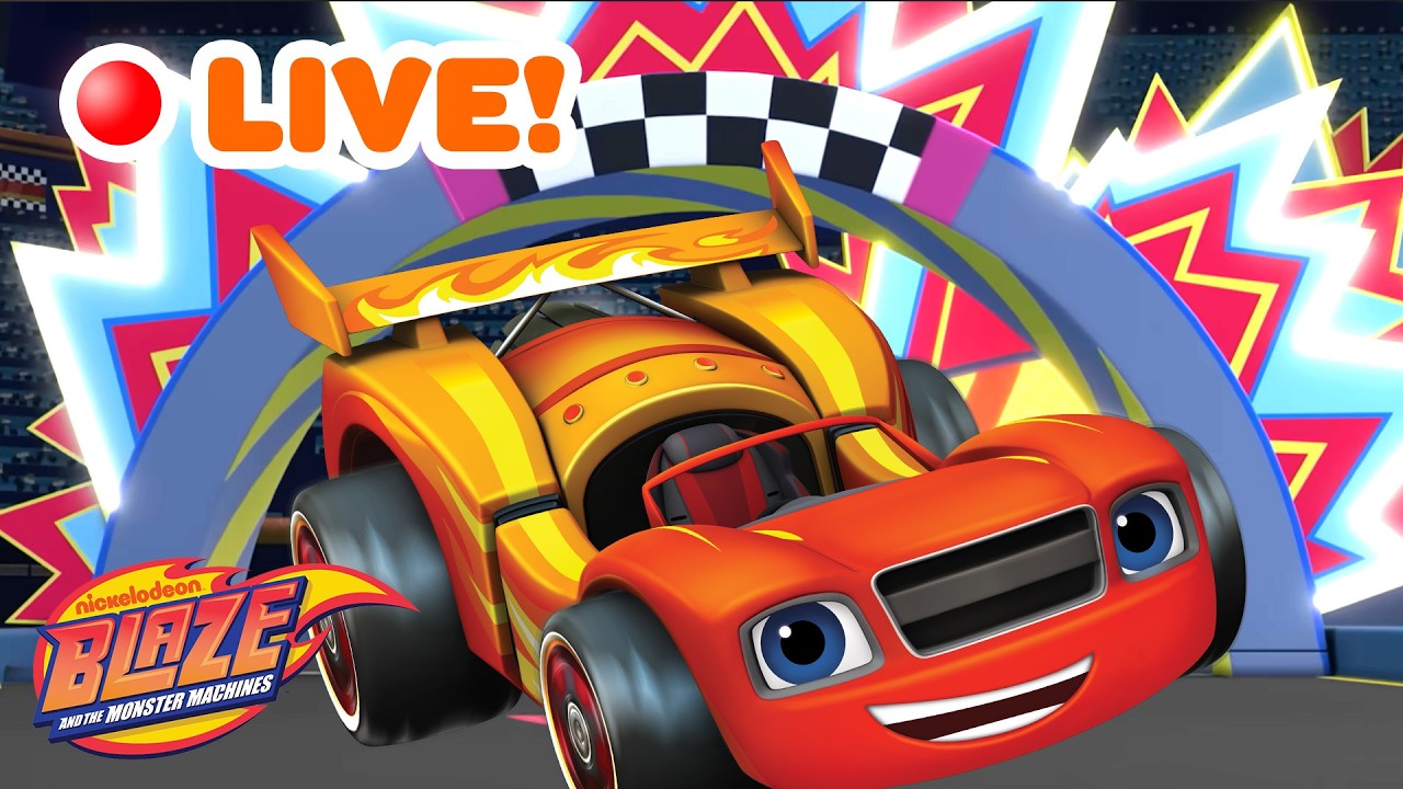 🔴 LIVE: Blaze's FASTEST Races & Rescues Marathon! 🏎️ | Blaze and the Monster Machines