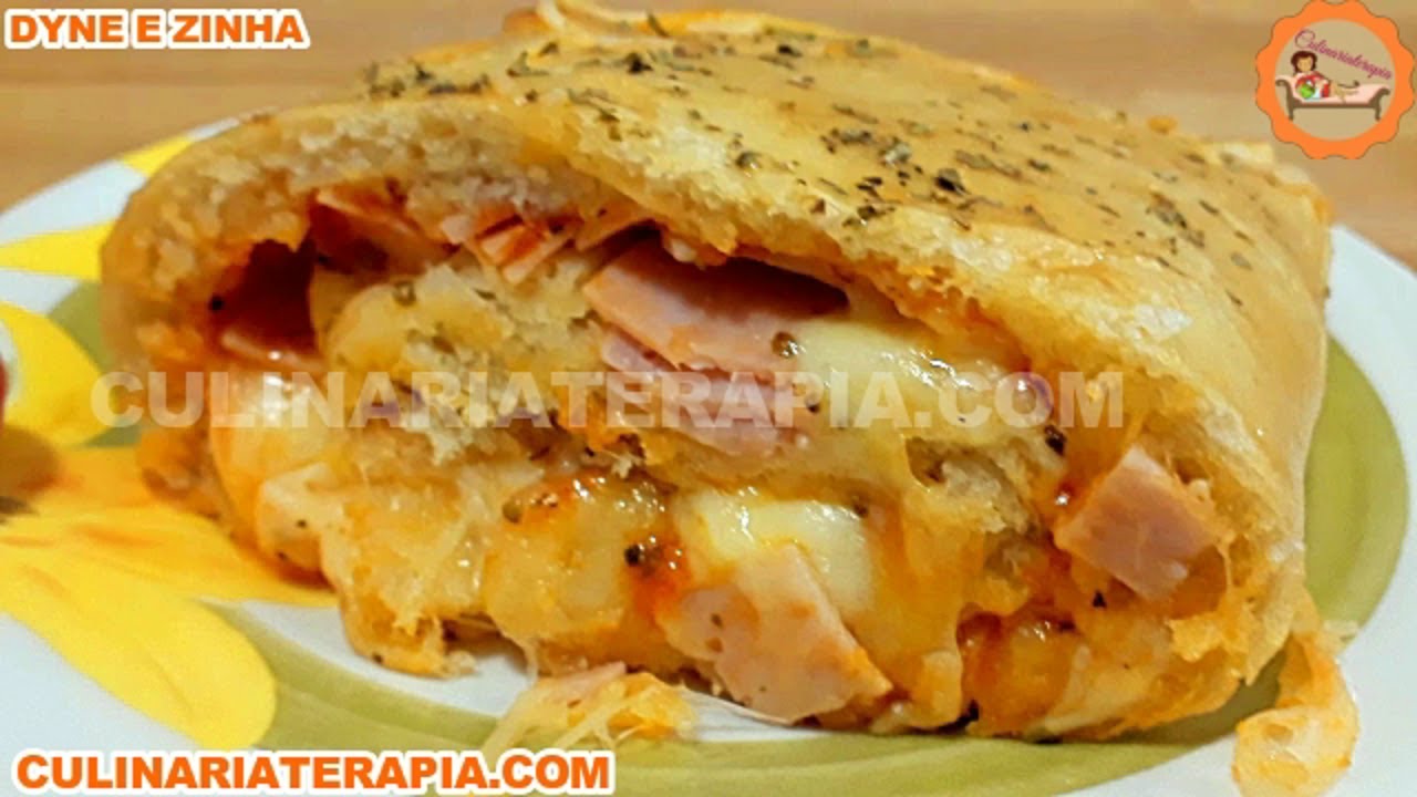 Pizza Enrolada Muito Econômica Fácil e Rápida de Fazer - Dyne Filha e ...