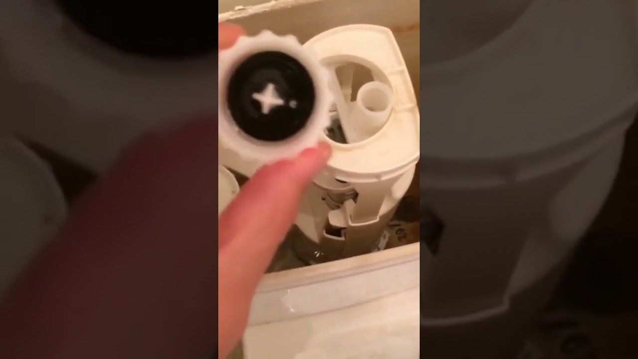 Part to change if your toilet fills slowly or not at all: Membrane for float valve