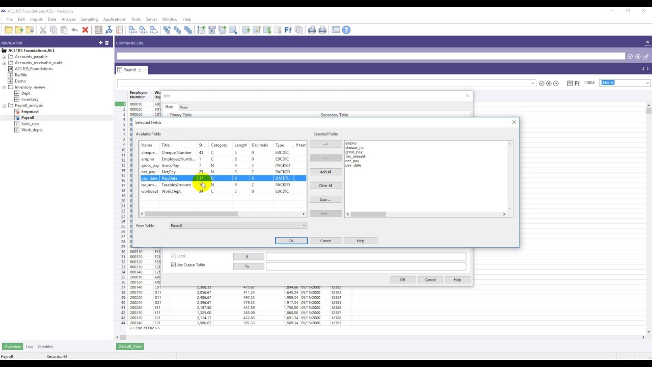 How to use Audit Command Language (ACL) to detect Ghost names on payroll