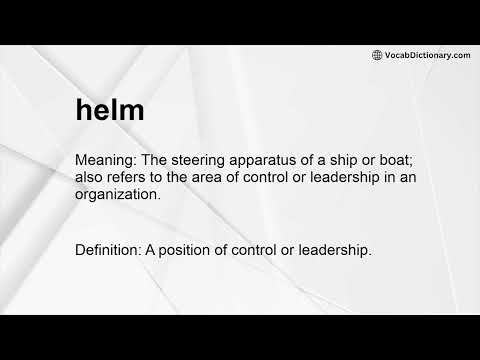 helm Meaning