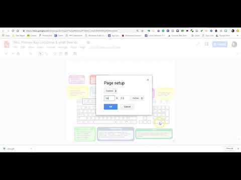 Changing page size/layout in Google Drawings