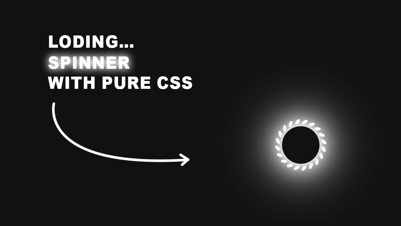 loading spinner css || Loading Spinner Pure Css || HTML & CSS