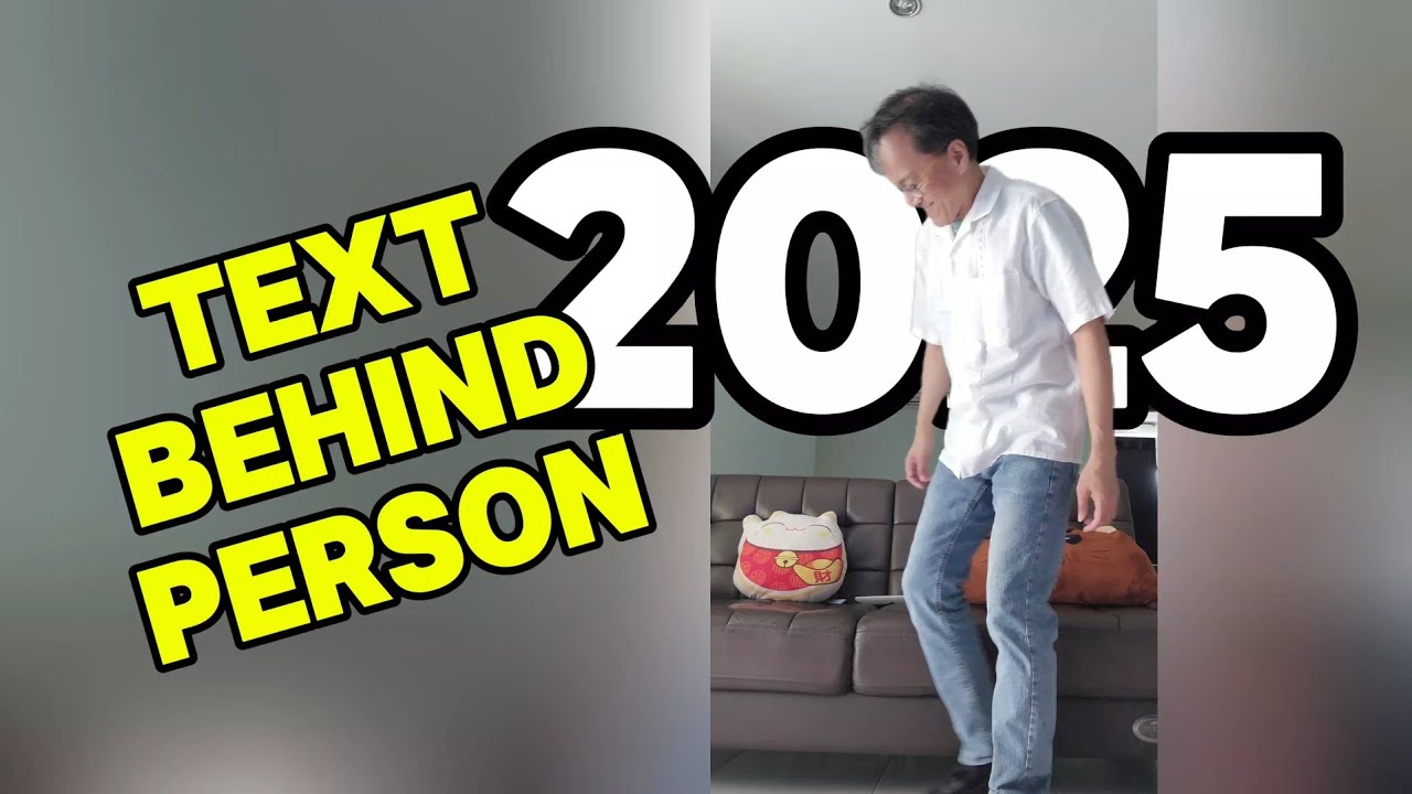 CapCut Text Behind Person Tutorial - Easy Video Editing Trick! 