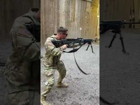 100 Rounds of 240B Full Auto #military #240B