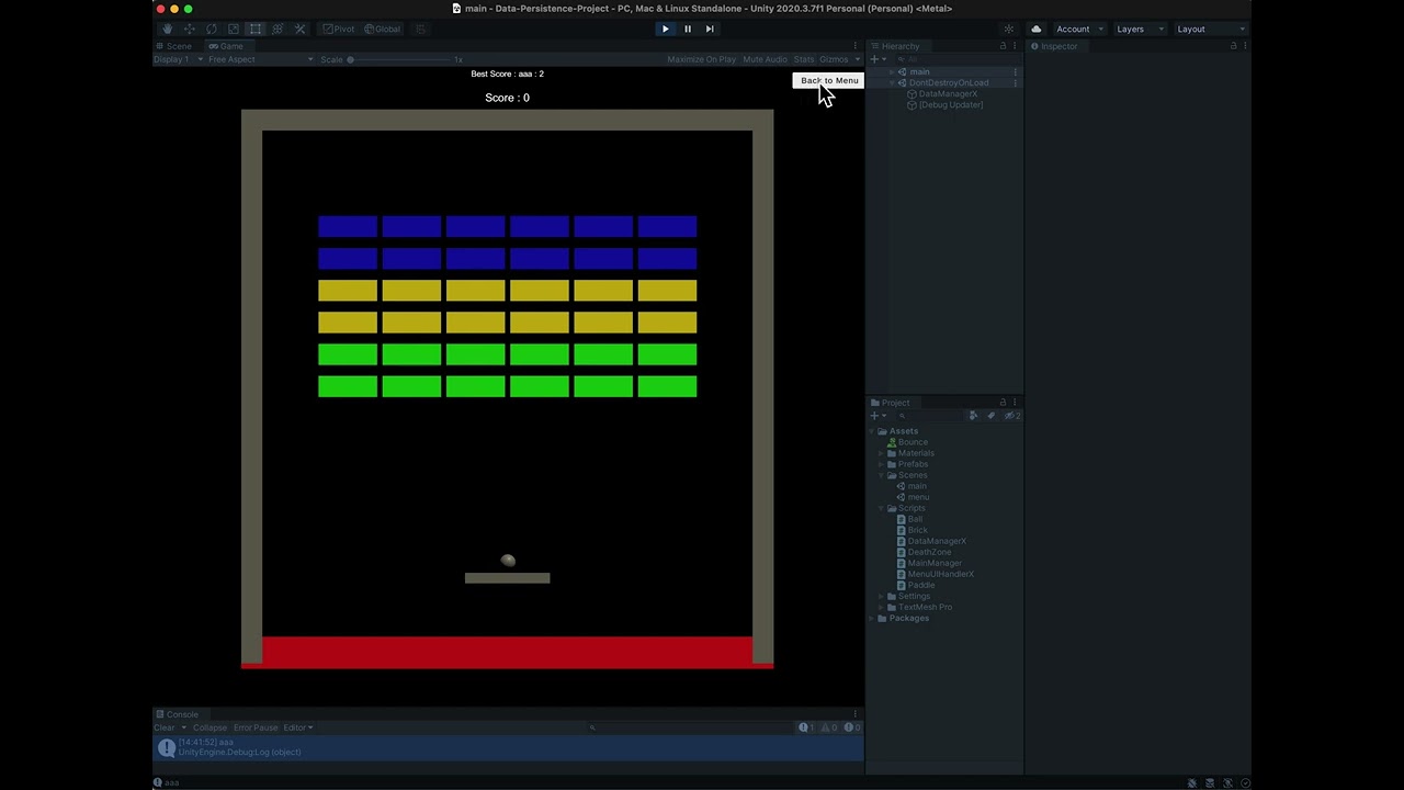 Data Persistence Project Challenge