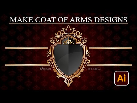 How to Design a Vintage Floral Ornament Coat Of Arms Logo in Adobe Illustrator