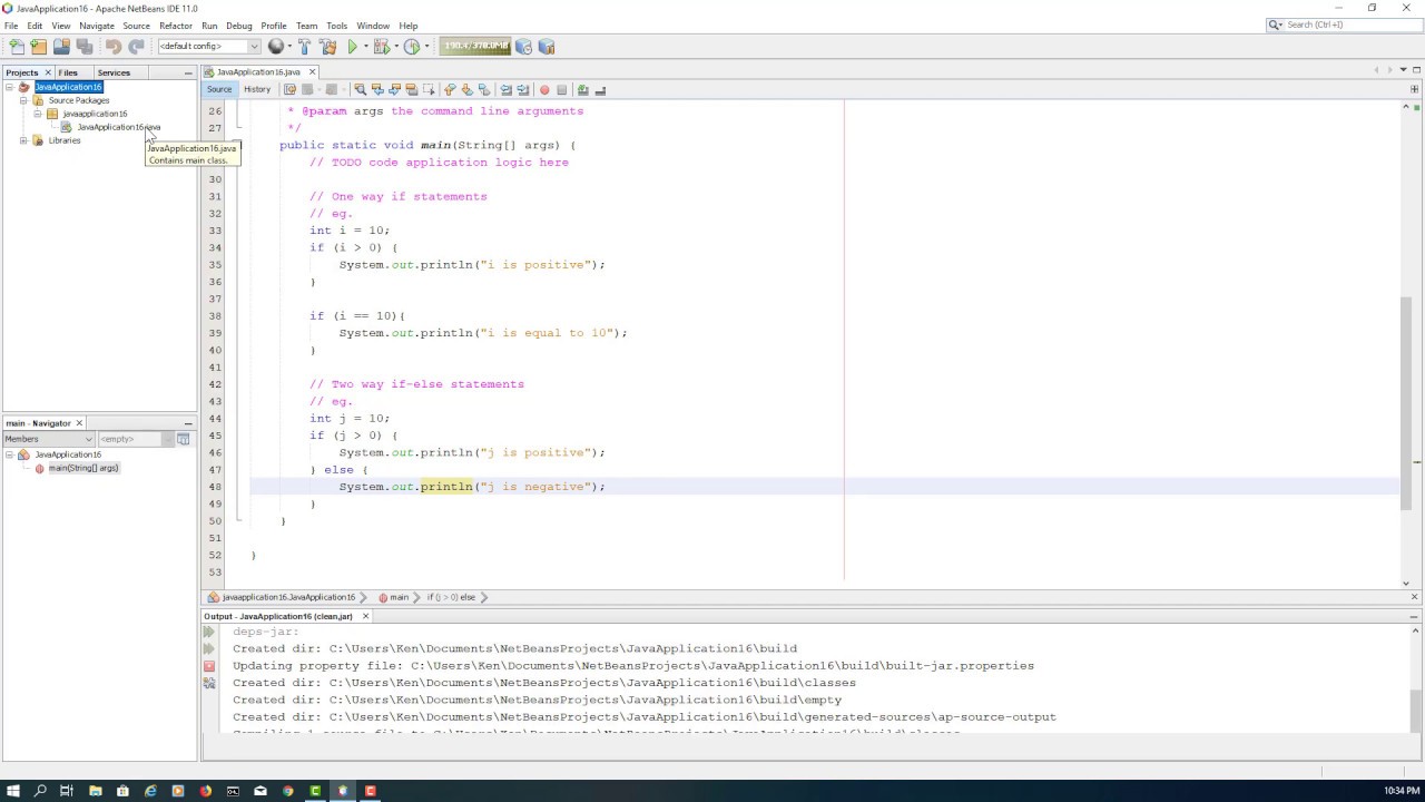 Java Tutorial 17 - if and if-else statements